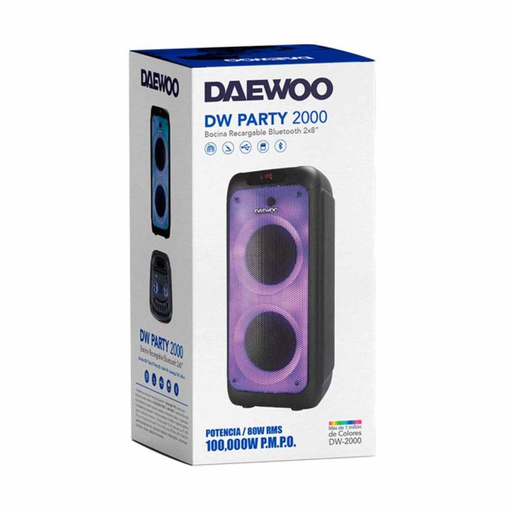 Bocina Daewoo DW Party DW-2000 Negro 1 Pz - H-E-B México