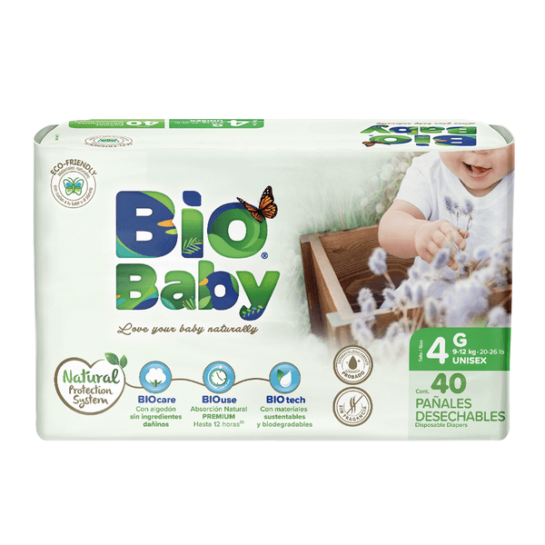 Bio Baby Pañal Talla 4 Grande 40 pz - H-E-B México