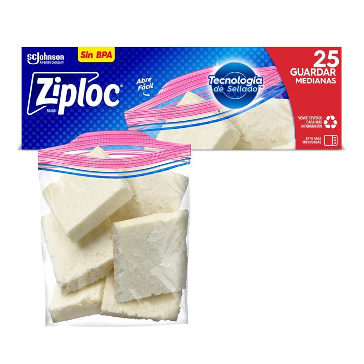 Ziploc Bolsas Medianas 25 Pz 25 Pz - H-E-B México