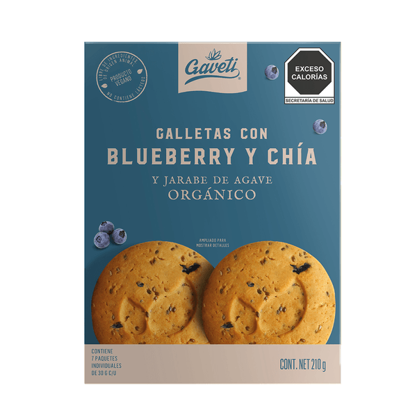 Gaveti Galletas con Blueberry, Chía Y Jarabe de Ag - H-E-B México