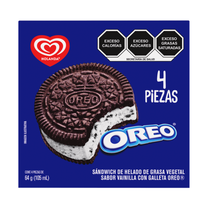 Holanda Sándwich de Helado Oreo Multipack 4 Pc - H-E-B México