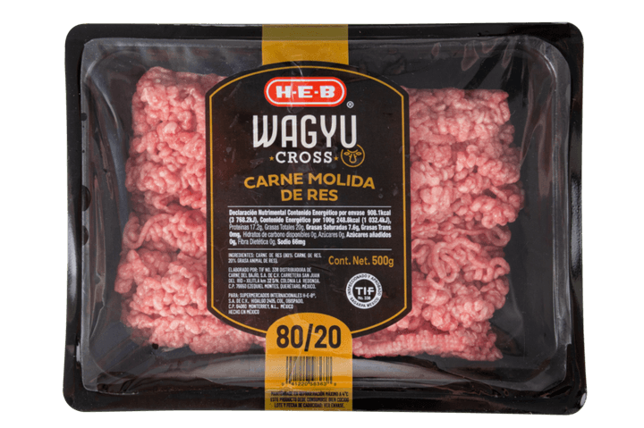 HEB Wagyu Cross Carne Molida de Res 500 g - H-E-B México