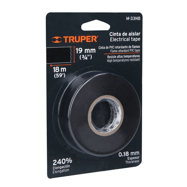 Truper Cinta de Aislar M-33nb 1 Pz - H-E-B México