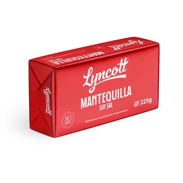 Lyncott Mantequilla Sin Sal 225 g - H-E-B México