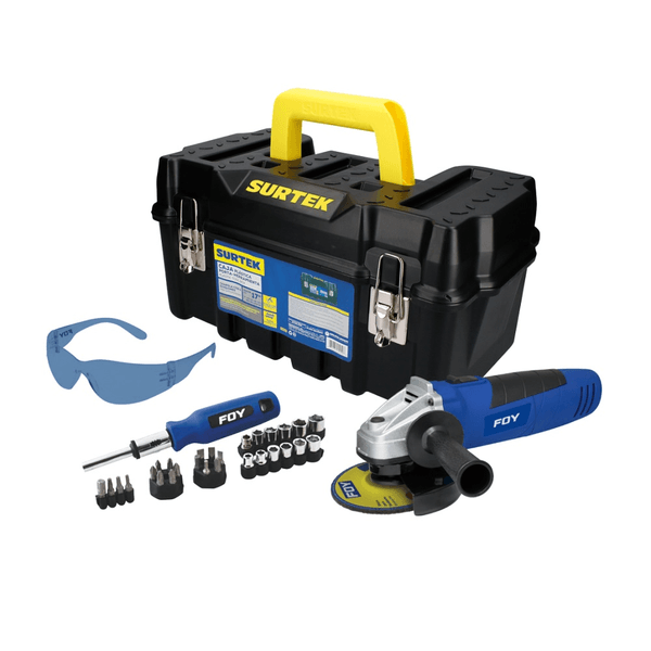 Surtek Kit Esmeriladora 1/2 con Puntas/Lentes/Caja - H-E-B México