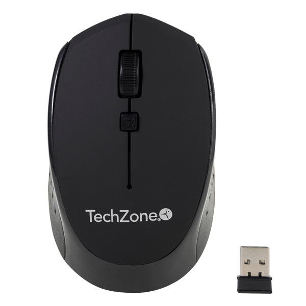 Techzone Mouse Inalámbrico 1600 Dpi Negro 1 Pz - H-E-B México