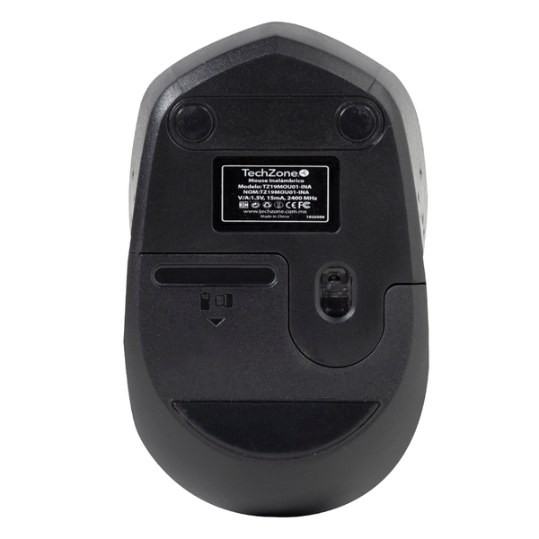 Techzone Mouse Inalámbrico 1600 Dpi Negro 1 Pz - H-E-B México