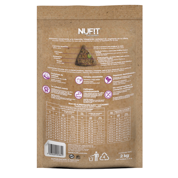Nufit Alimento Seco para Perros con Vegetales y Cereales Visibles ...