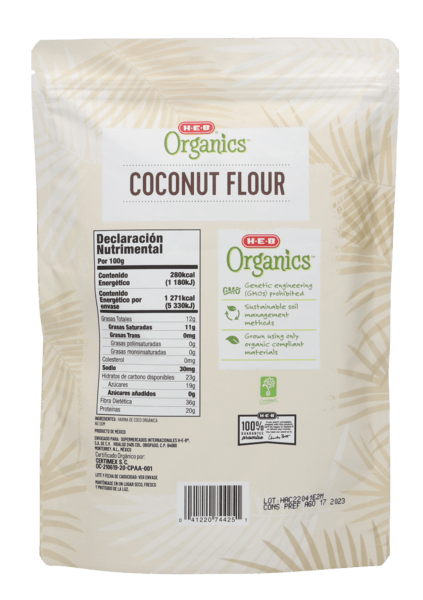 HEB Organics Harina de Coco Organica Sin Azucar Gf - H-E-B México