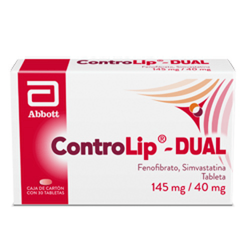Abbott Controlip Dual 145/40mg Fenofibrato Simvast - H-E-B México
