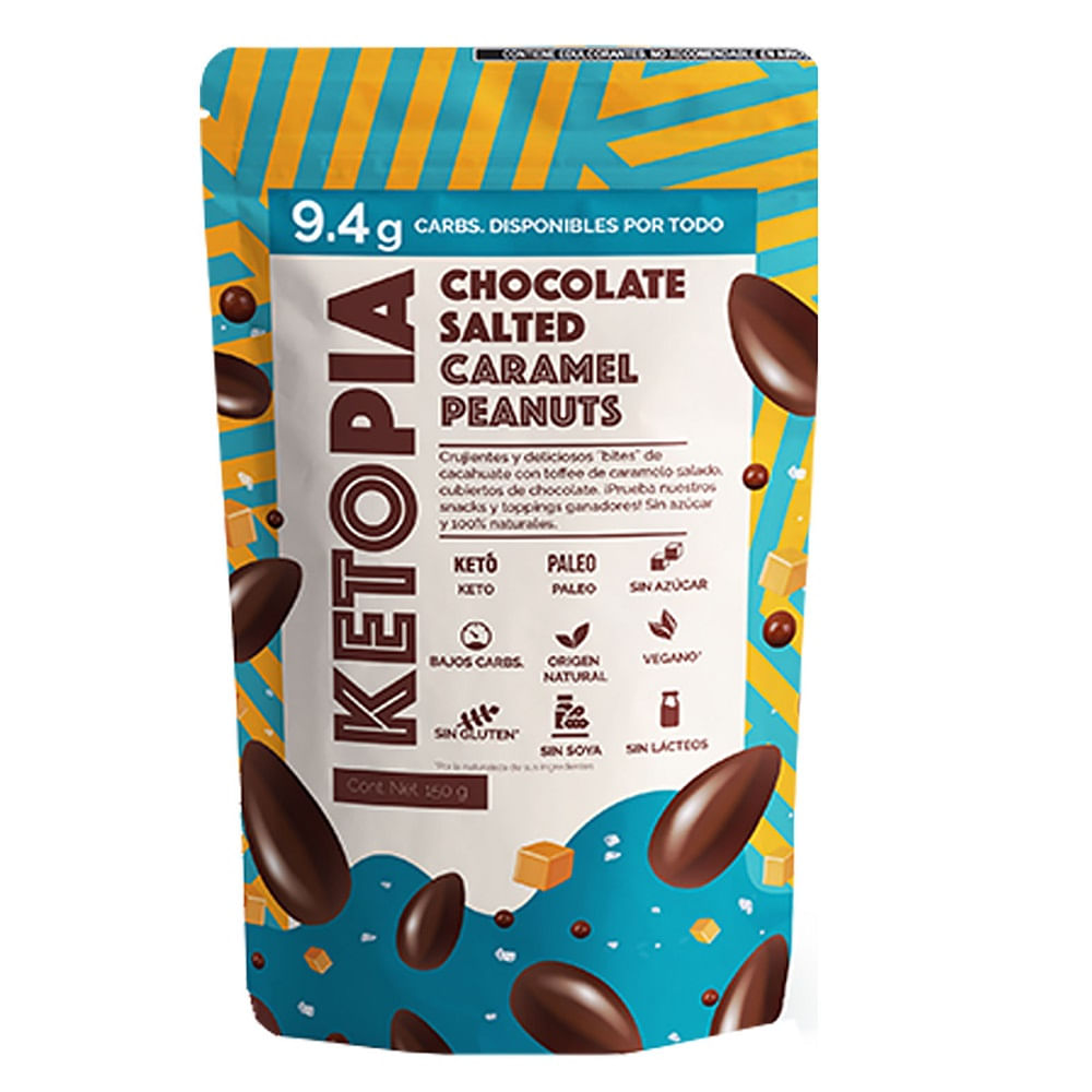 Ketopia Chocolate Covered Salted Caramel Peanuts 1 - H-E-B México