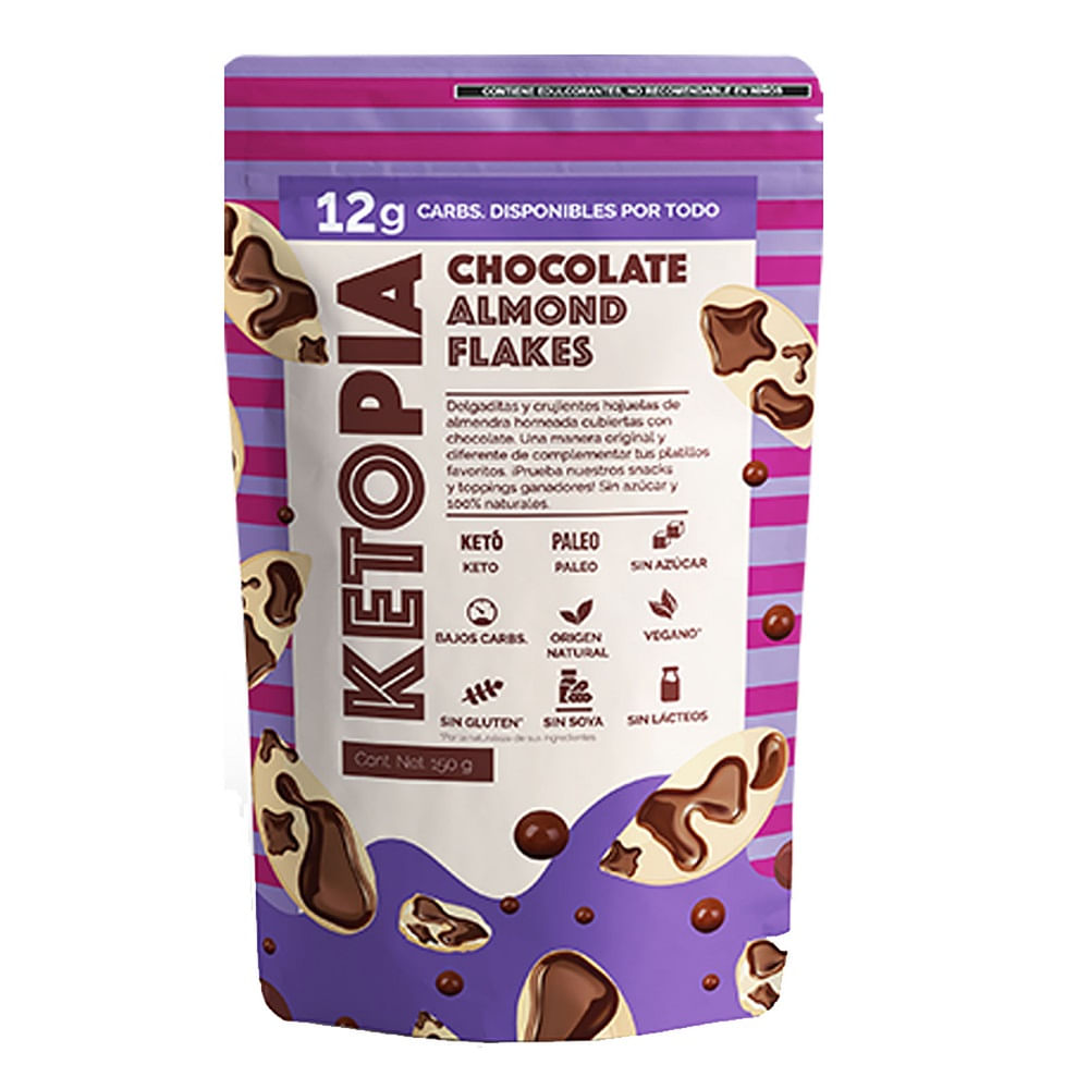 Ketopia Chocolate Covered Sliced Almonds 150g 150 - H-E-B México
