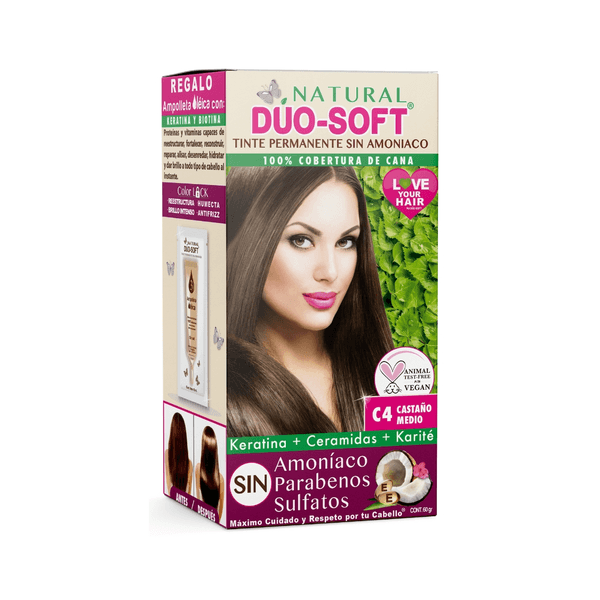 Natural Duo Soft Tinte Sin Amoniaco C4 Castaño Med - H-E-B México