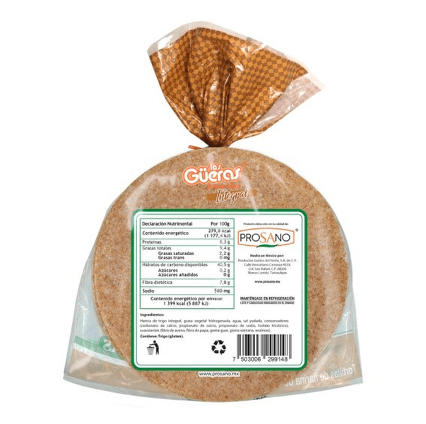 Tortillas de Harina Integral 500 g - H-E-B México