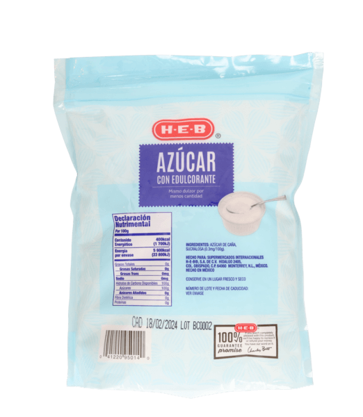 HEB Azúcar con Edulcorante 1.4 kg - H-E-B México
