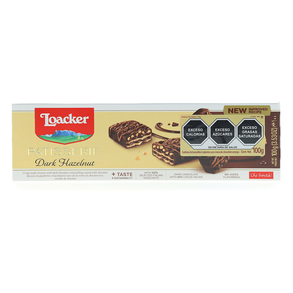 Loacker Galletas con Relleno Dark Hazelnut 100 g - H-E-B México