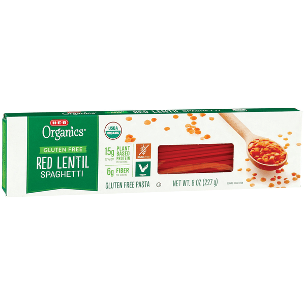 HEB Organics Pasta Espagueti Lenteja 227 g - H-E-B México