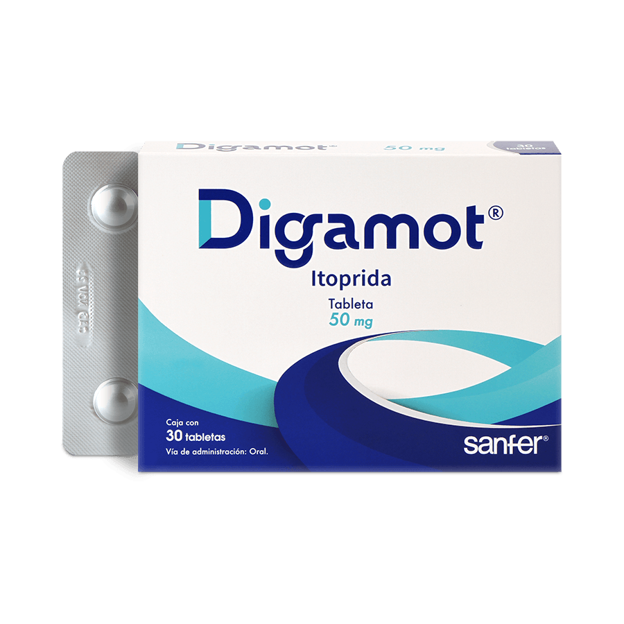 Sanfer Digamot 50 Mg 30 Tab Itoprida 30 Pz - H-E-B México