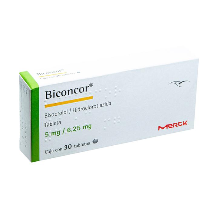 Merck Biconcor 5/6.25 Mg Grageas 30 Pz - H-E-B México