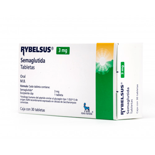 Novonordisk Rybelsus 3 Mg 30tab Semaglutida 30 Pz - H-E-B México