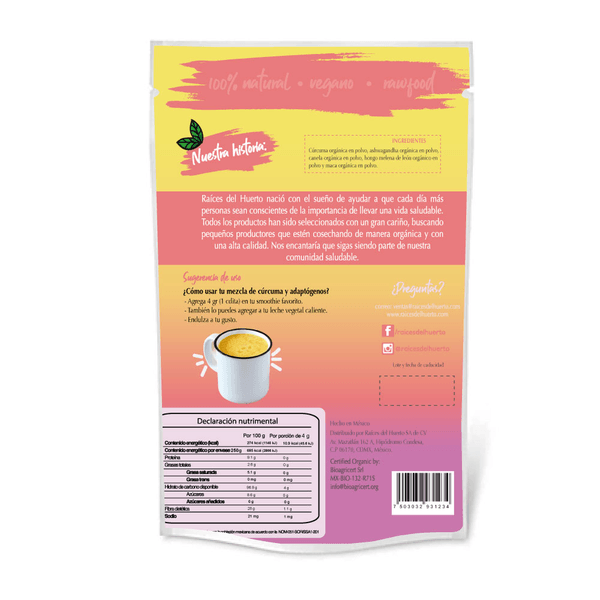 Raices del Huerto Golden Mane Mix Orgánico 250 g - H-E-B México