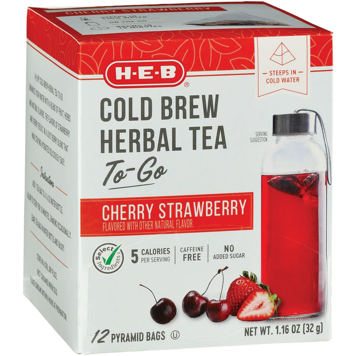 HEB Te Cold Brew Cereza Fresa 12 pz - H-E-B México