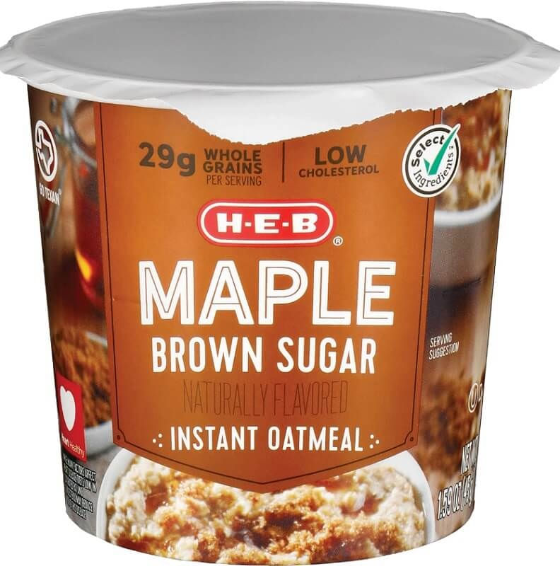 HEB Avena Cup Maple Y Azúcar Morena 45 g - H-E-B México
