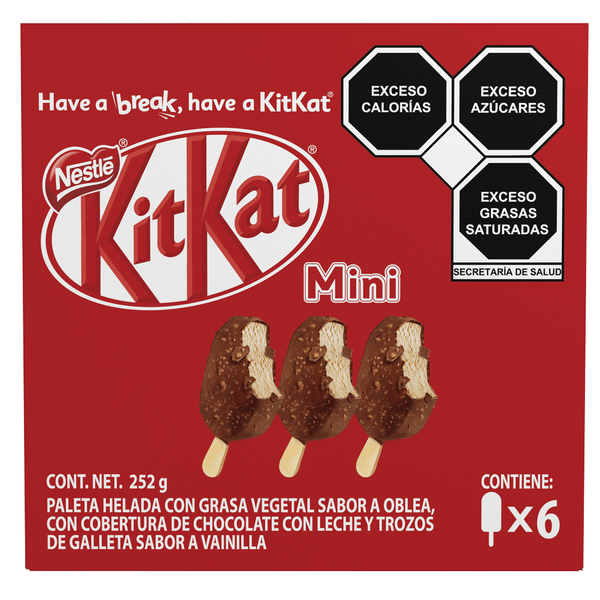 Mini Paletas Heladas Nestlé MeGa Sabor Vainilla Cubierta de Chocolate Y ...