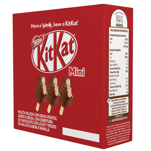 Mini Paletas Heladas Nestlé MeGa Sabor Vainilla Cubierta de Chocolate Y ...