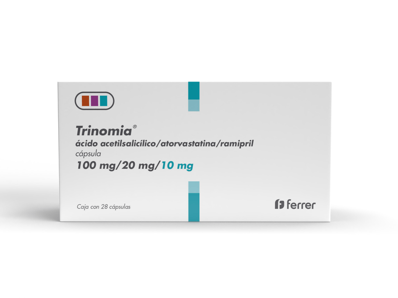 Ferrer Trinomia 100/20/10mg 28cap Acido Acetilsali - H-E-B México
