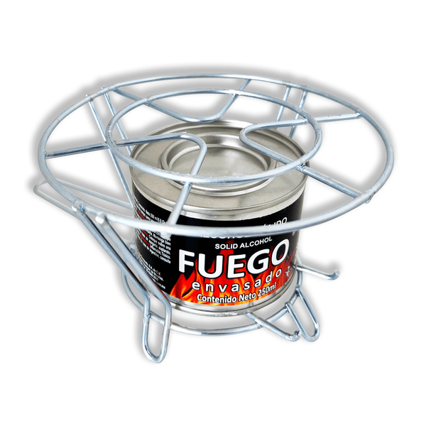 Fuego Envasado Parrilla con Lata de Alcohol Sólido - H-E-B México