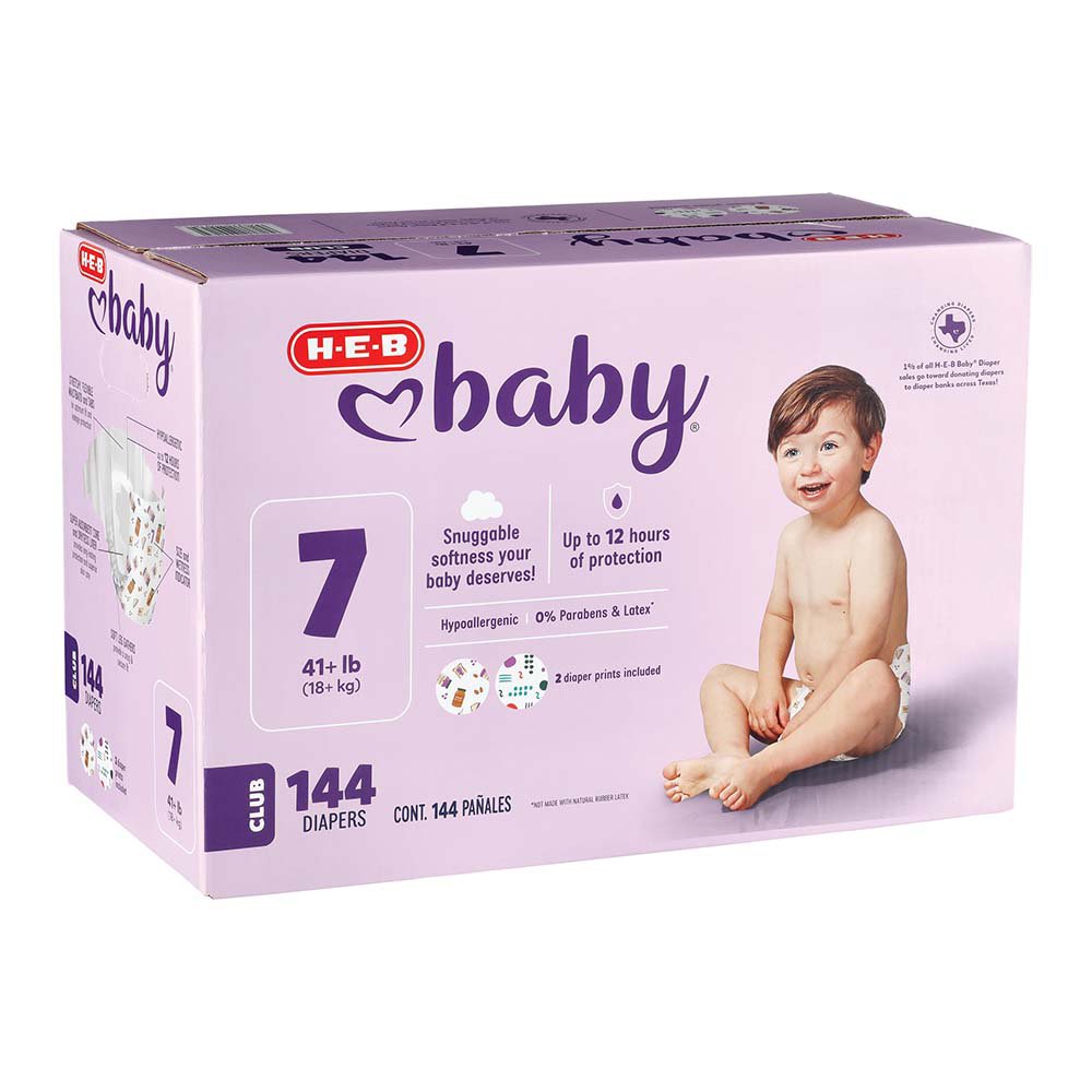 HEB Baby Pañal Caja Etapa 7 144 pz - H-E-B México