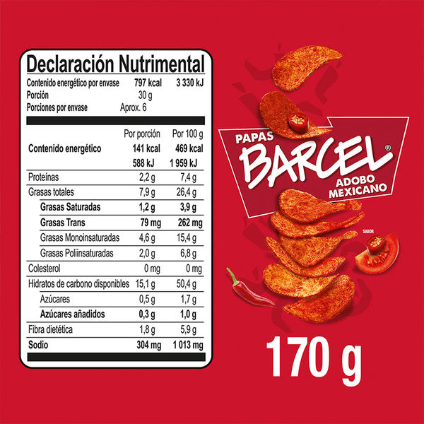 Botana Papas Barcel Adobadas 170 g - H-E-B México