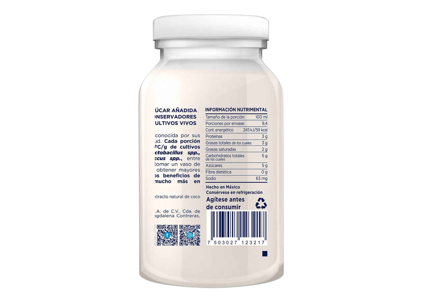 Kefir Sabor Coco 940 ml - H-E-B México
