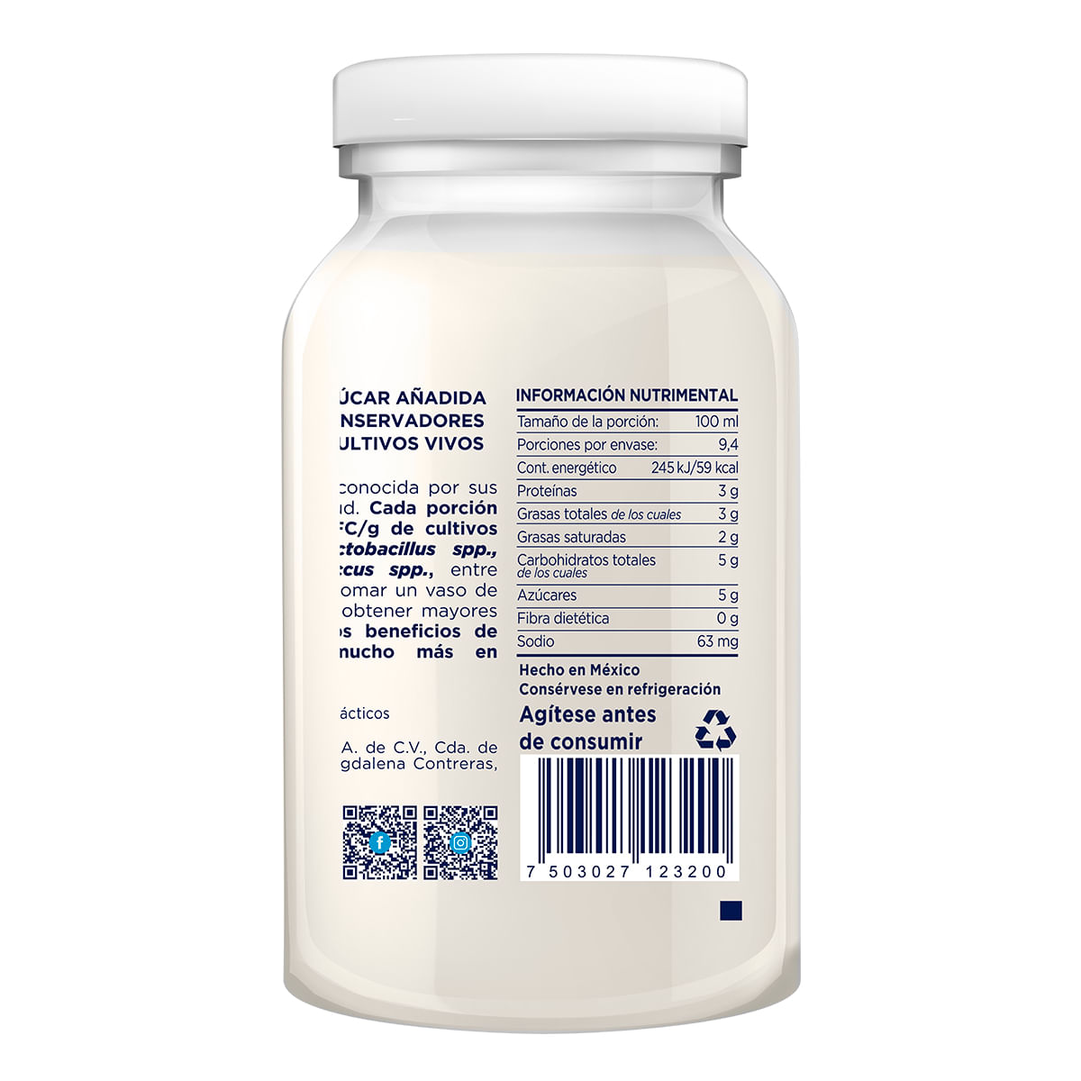 Kefir Sabor Natural 940 ml - H-E-B México
