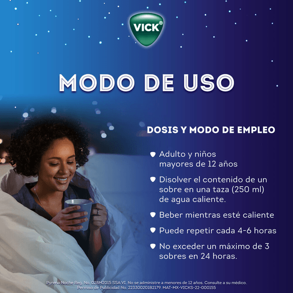 Vick Pyrena Noche Te Miel Limon con 5 pz - H-E-B México