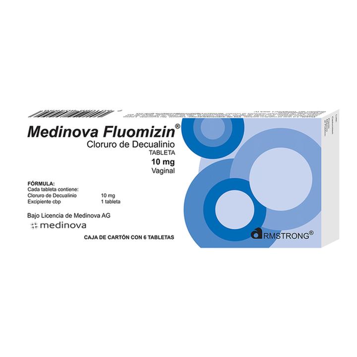 Medinova Fluomizin caja con 6 tabletas vaginales de 10 mg c/u - H-E-B ...