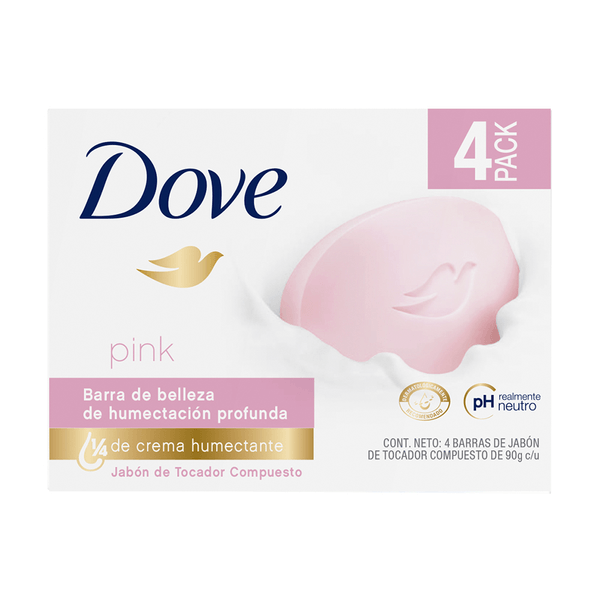 Dove Jabon Mpack Pink 4 Pz - H-E-B México