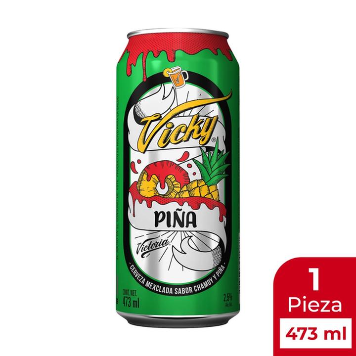 Cerveza Victoria Vicky Piña de Lata 473 ml 1 pz - Mi Tienda del Ahorro