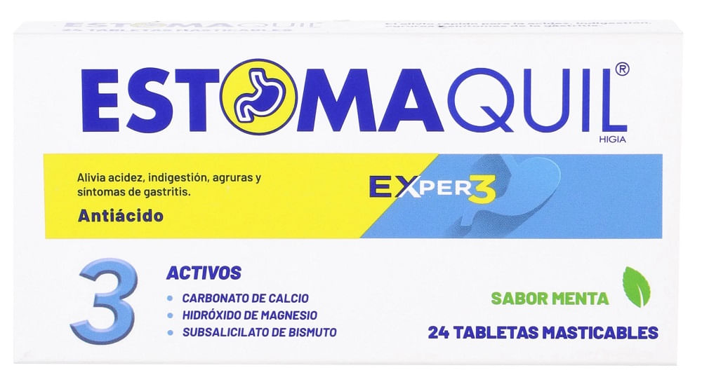 Higia Estomaquil Exper 3 Sabor Menta 24 Tab 1 Pz - H-E-B México