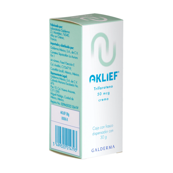 Aklief Trifaroteno 50 mcg Crema 30 g - H-E-B México
