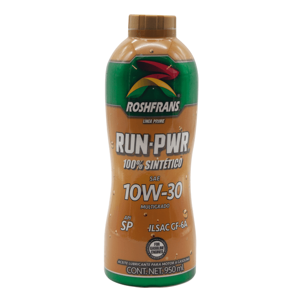 Aceite Para Motor Roshfrans RUN-PWR Sintético SAE 10W-30 150 950 ml 1 ... Aceite Para Motor Roshfrans RUN-PWR Sintético SAE 10W-30 150 950 ml 1 ...