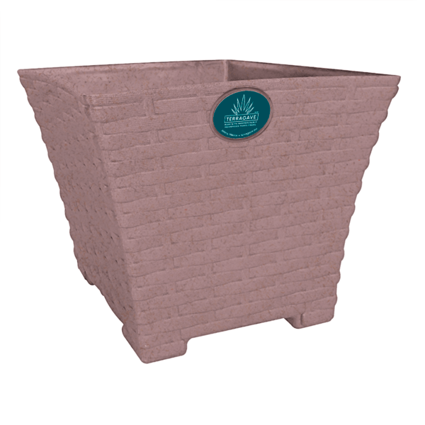 Terragave Maceta Rattan Ch Cuad L16 A13 Quartz 1 P - H-E-B México