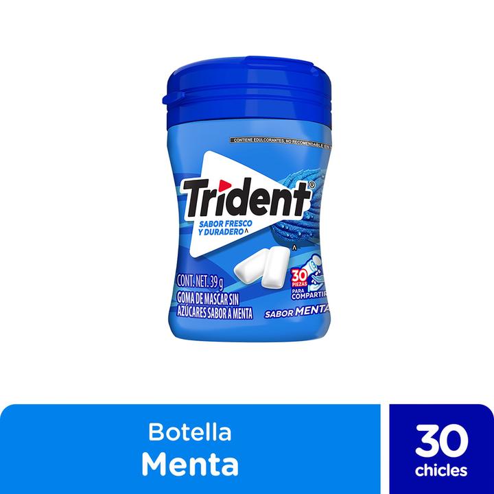 Trident Trident Menta Botella 39g Trident Menta Bo - H-E-B México