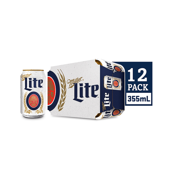 Miller Lite Cerveza Light 12 Pack Lata 355 Ml - Mi Tienda del Ahorro