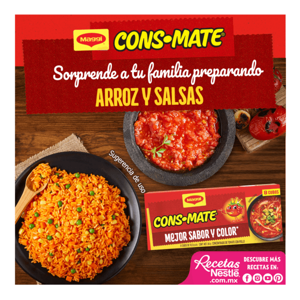 Concentrado de Tomate Maggi Consomate 8 Cubos 84 g - H-E-B México