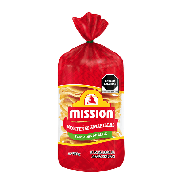 Mission Tostada Frita Norteña Amarilla 300 g - H-E-B México
