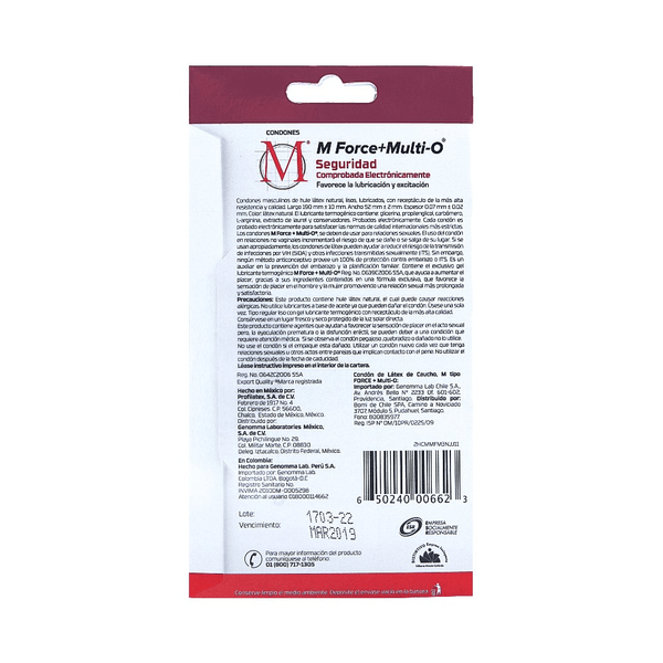 Condones M Preservativos Bi Multi-O 3 pz - H-E-B México