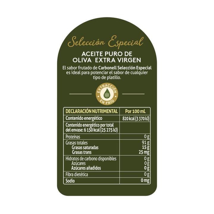 Carbonell Aceite de Oliva Extra Virgen 750 Ml - H-E-B México