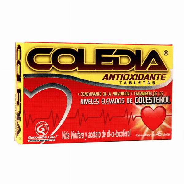 Coledia Antioxidante Tratamiento Colesterol con 45 pz - H-E-B México